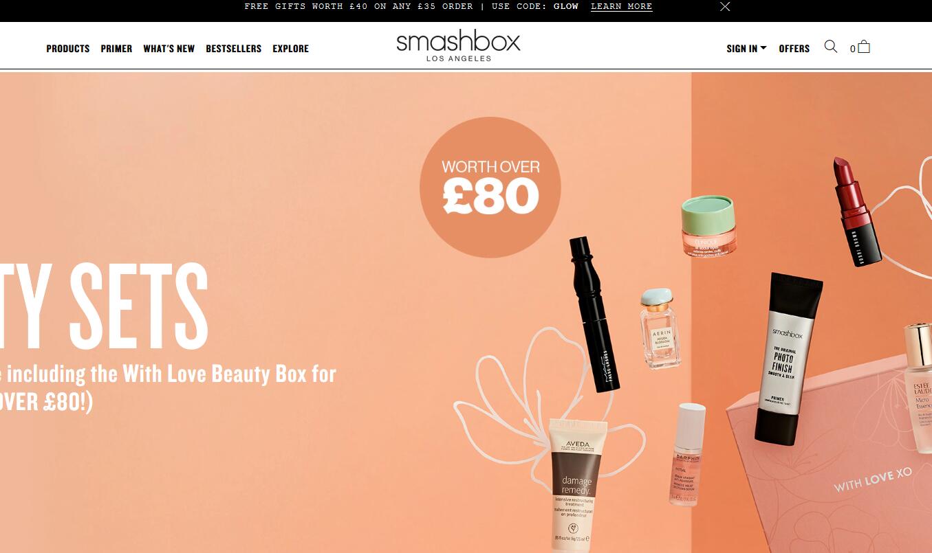 Smashbox英國官網：Smashbox彩妝英國官方海淘網站 海外網站購物網站 MeetKK