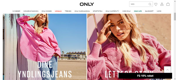 世界知名服裝品牌：ONLY丹麥官網簡介 海外網站購物網站 MeetKK