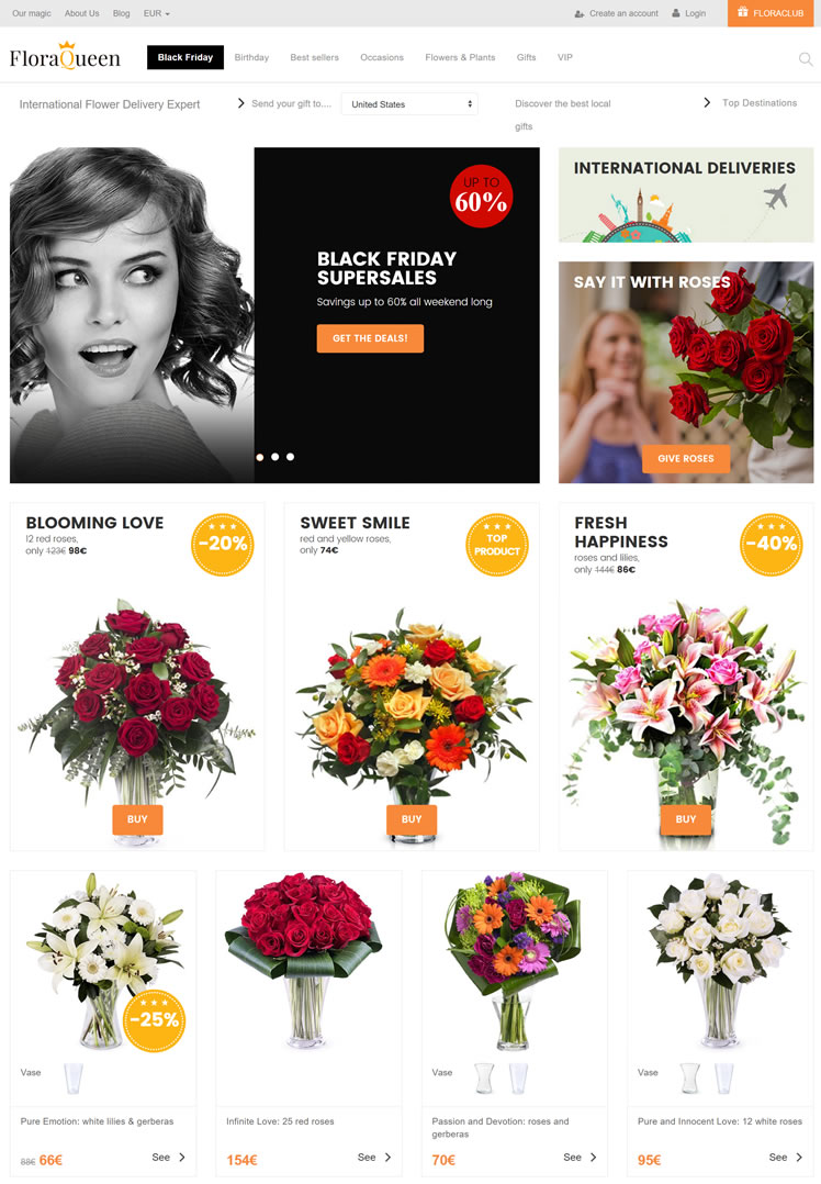 國際鮮花速遞專傢：Floraqueen 法國購物網站 MeetKK