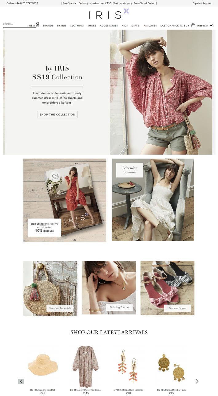 倫敦一傢領先的精品零售商：IRIS Fashion 英國購物網站 MeetKK