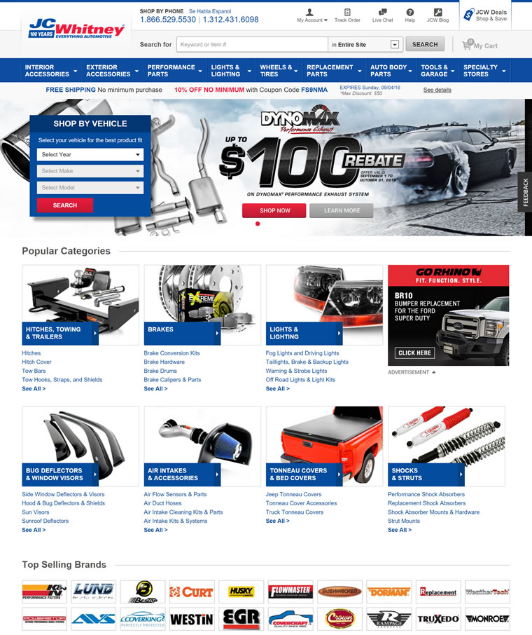 世界上最全面的汽車零部件和配件集合：JC Whitney 美國購物網站 MeetKK