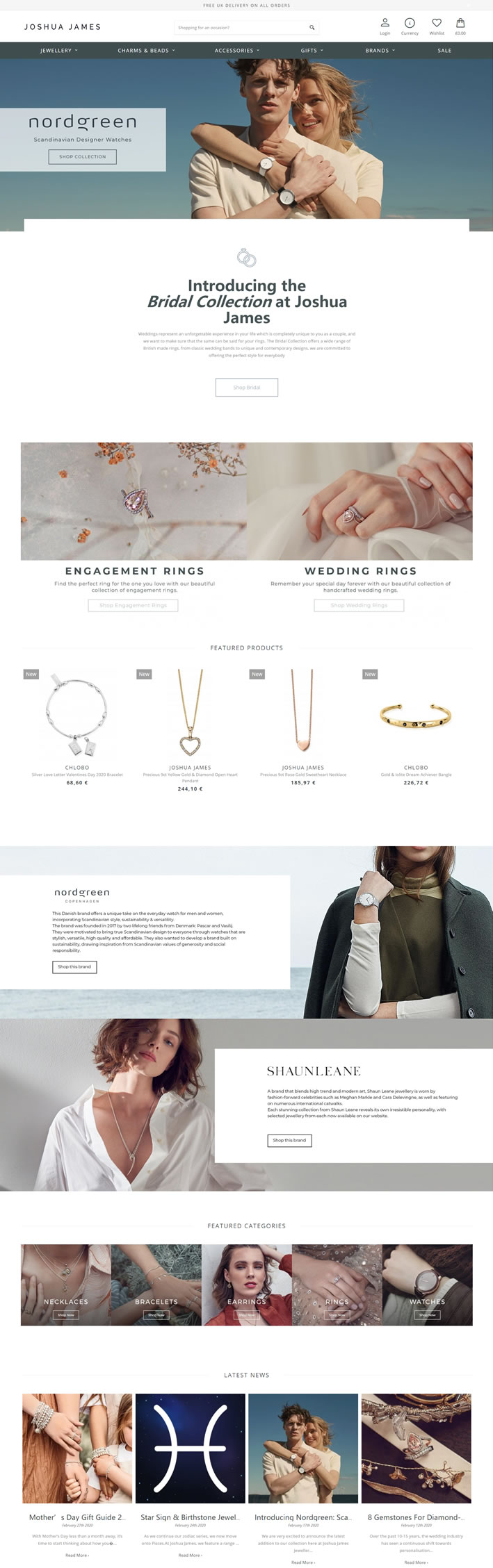 英國設計師珠寶網站：Joshua James Jewellery 英國購物網站 MeetKK