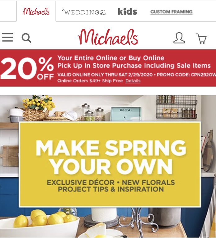 北美最大的手工藝品零售商之一：Michaels Stores 美國購物網站 MeetKK