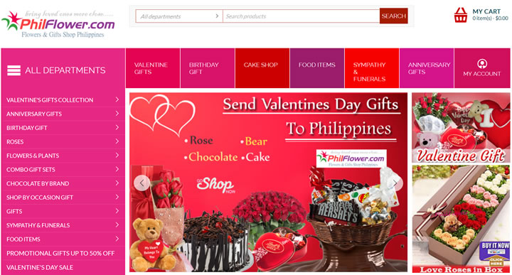 菲律賓最大的網上花店和禮品店：PhilFlower.com 菲律賓購物網站 MeetKK