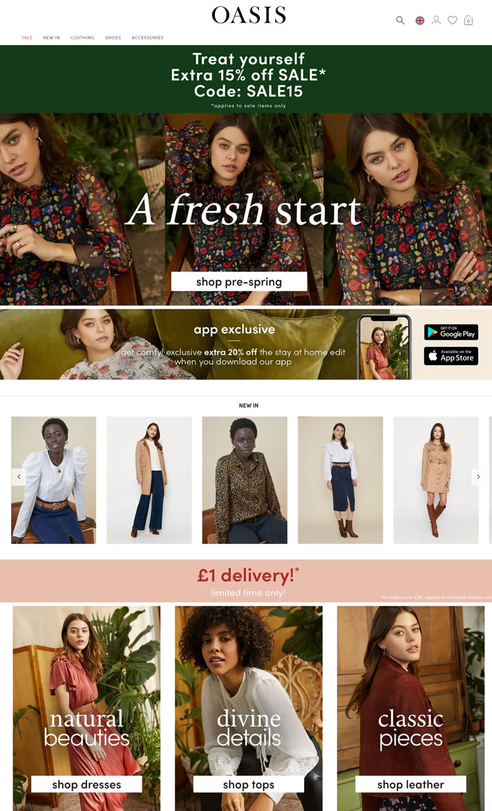 Oasis服裝官網：時尚女裝在線 英國購物網站 MeetKK