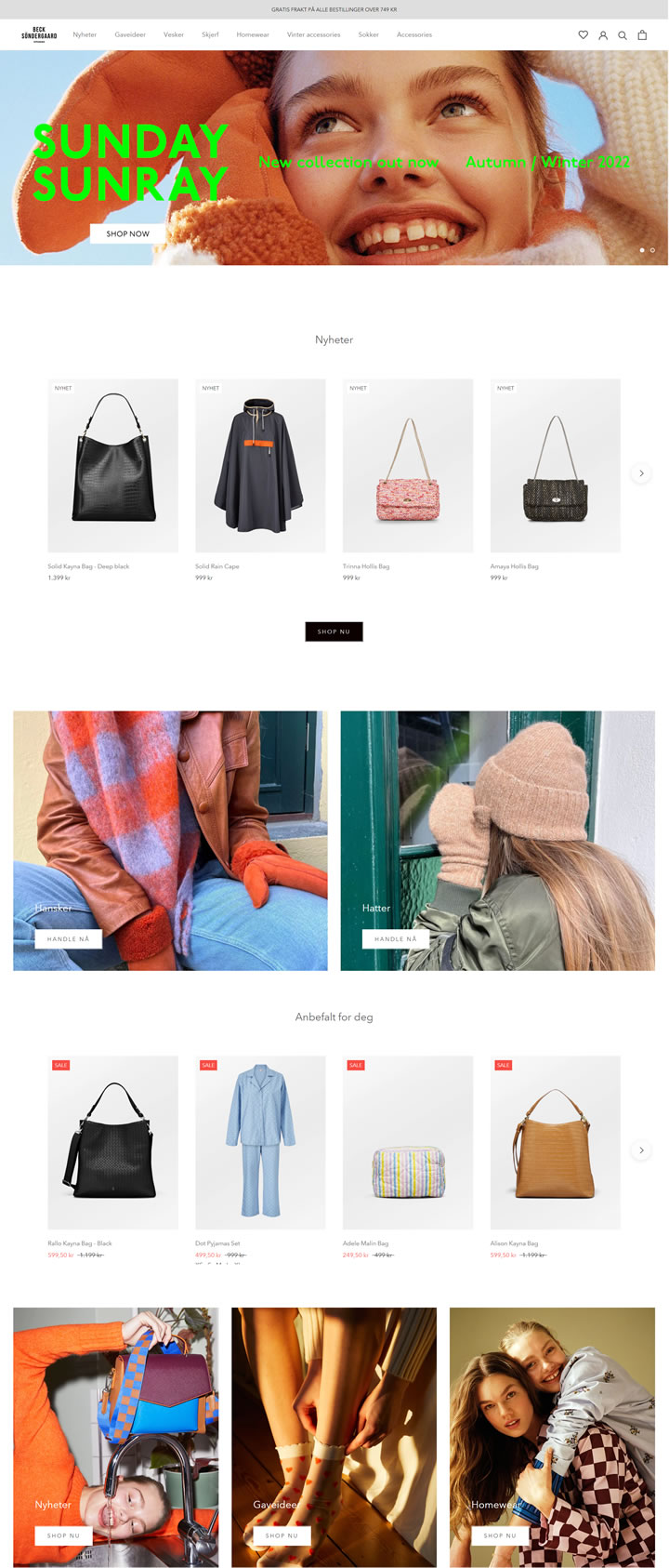 Beck Sondergaard挪威：丹麥配飾和時尚品牌 挪威購物網站 MeetKK